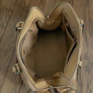 MCM | Bags | Authentic Rare Mcm Gold Stud Medium Bag | Poshmark